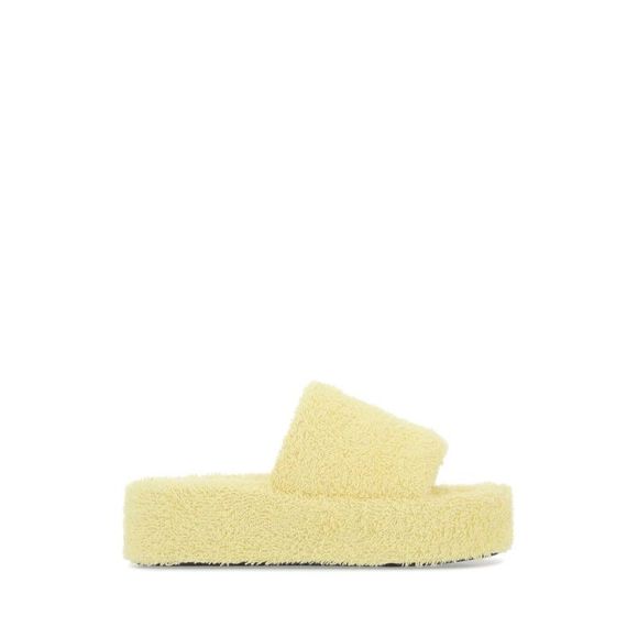 Balenciaga | Shoes | Balenciaga Women Pastel Yellow Terry Fabric Rise ...